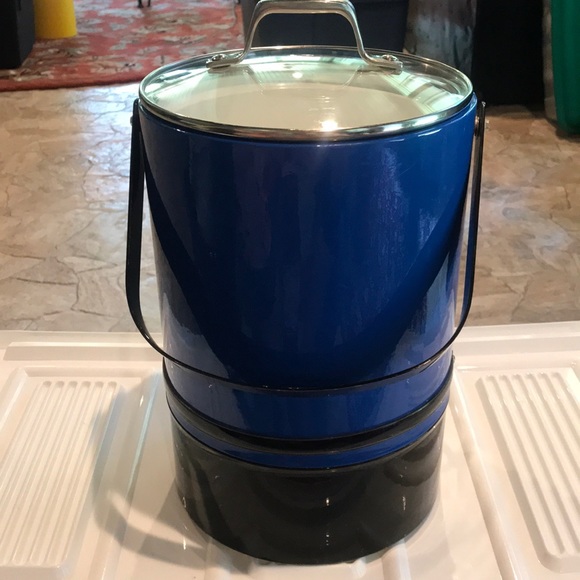 Georges Briard | Dining | Georges Briard Tall Ice Bucket Blue Black ...